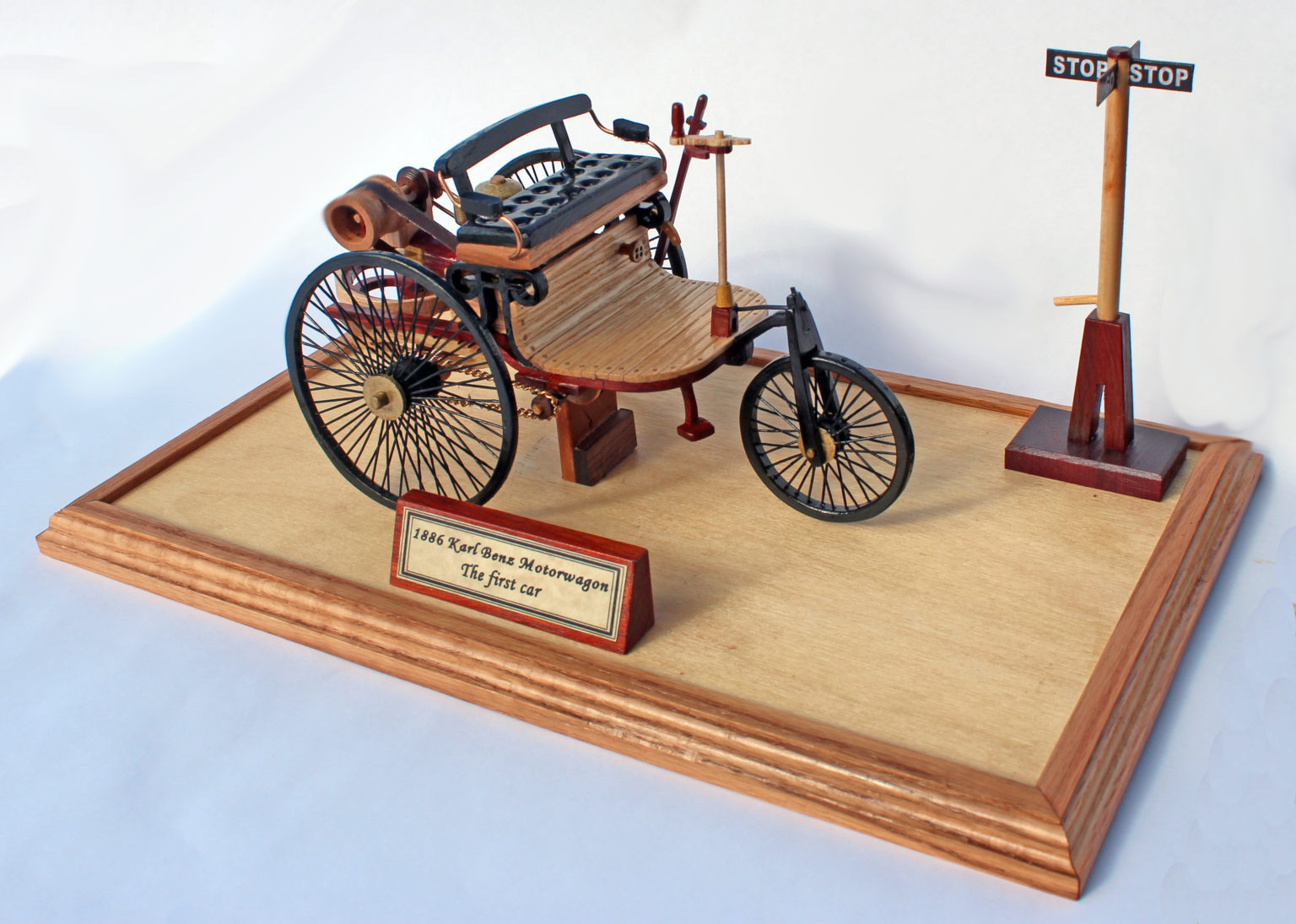 A woodworking plan for building the first automobile, the Motorwagon ...