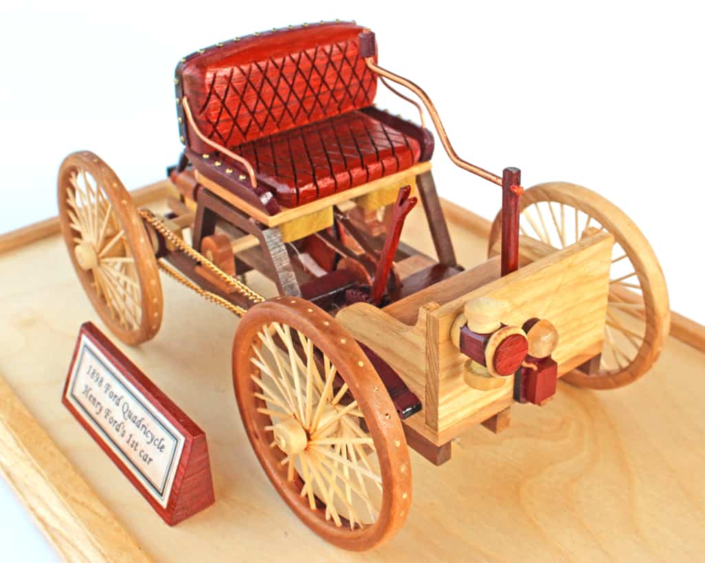 A woodworking plan for building the classic 1910 Ford Model T