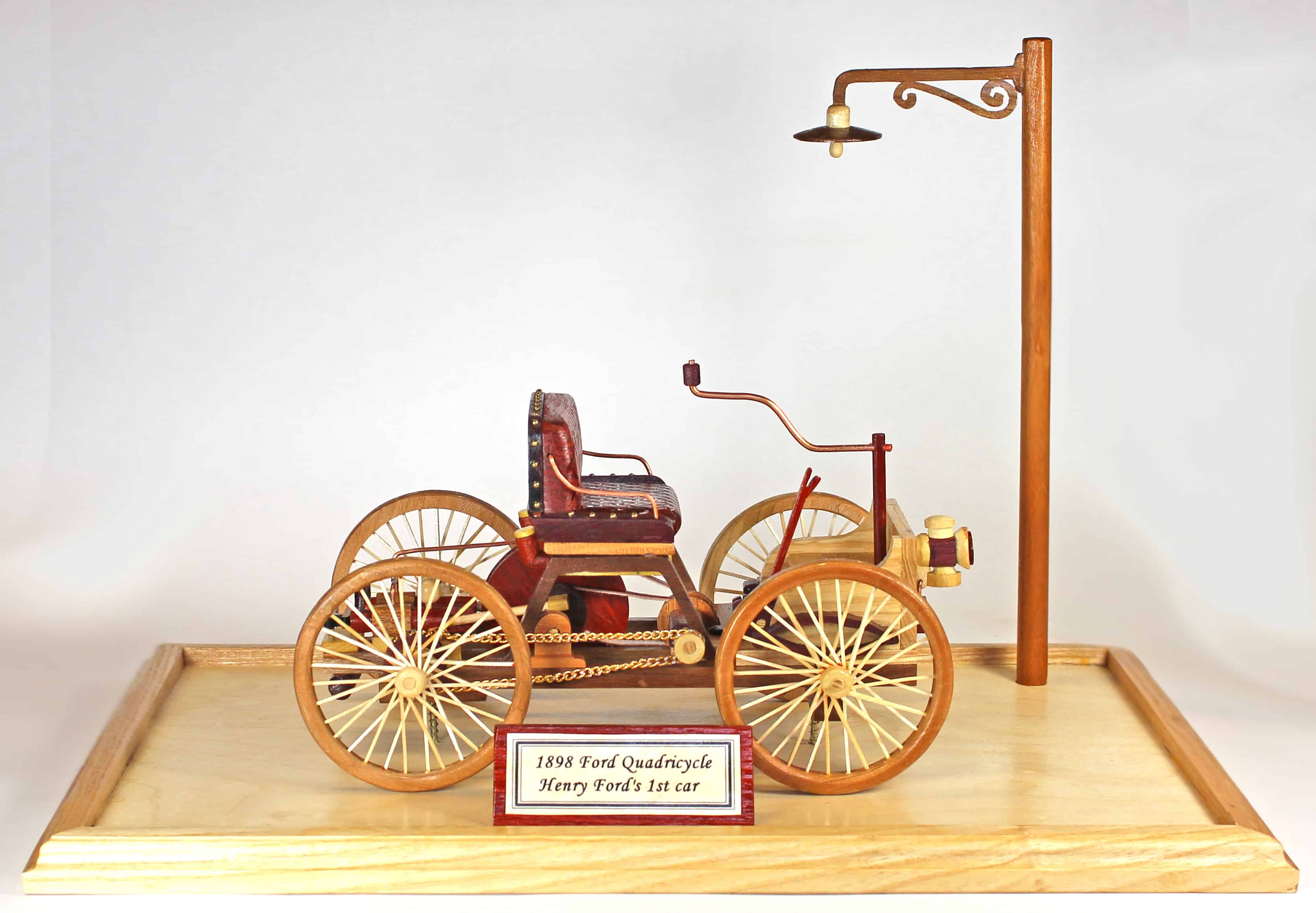 A woodworking plan for building the classic 1910 Ford Model T