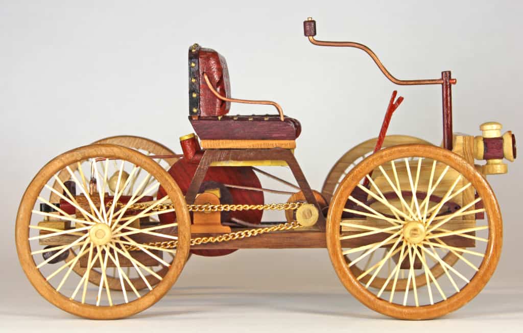 A woodworking plan for building the classic 1910 Ford Model T