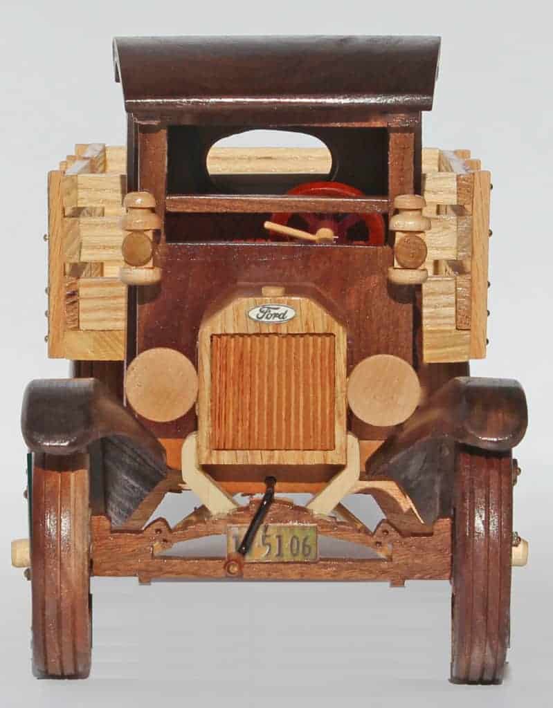 A woodworking plan for building the classic 1925 Ford Model T truck