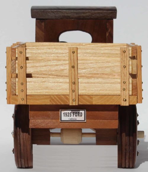 A woodworking plan for building the classic 1925 Ford Model T truck